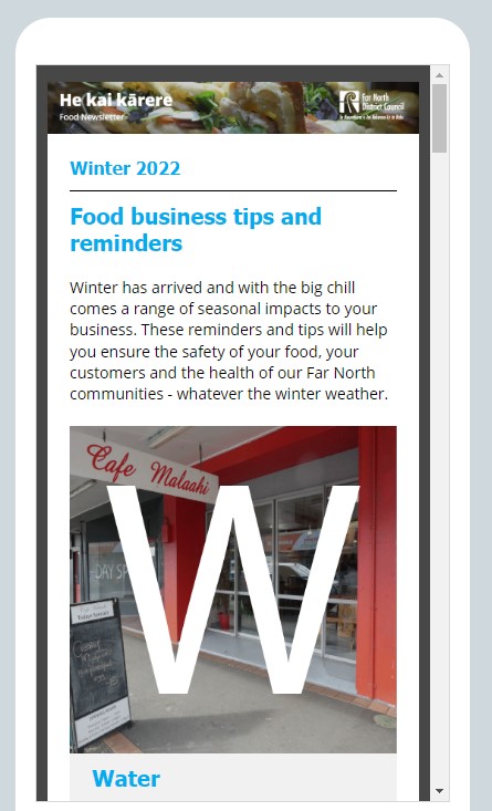 Agile delivery for newsletters | Far North District Council